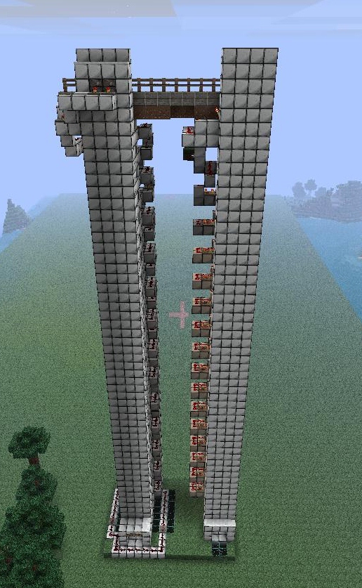 Elevator, up and down Minecraft Map